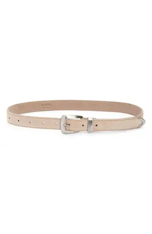 Khaite Benny Leather Belt 103 Cream