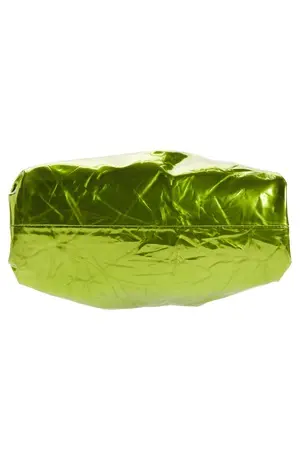 Bottega Veneta Teen Pouch Leather Clutch - Chlorophyll-silver