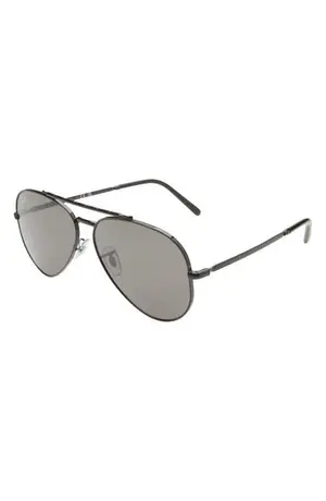 Ray-ban Aviator Sunglasses - Black/dark Grey