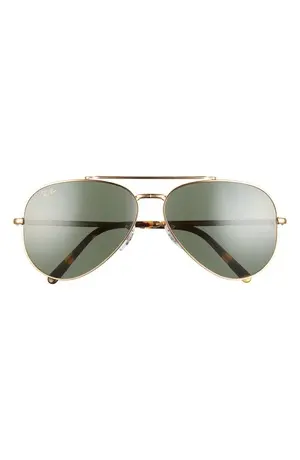 Ray-ban Aviator Sunglasses Legend Gold / Green