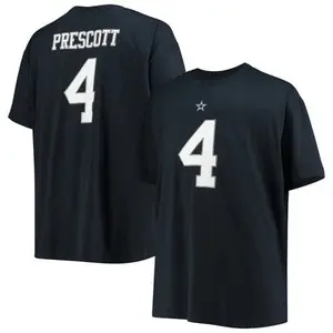 NFL Dak Prescott Dallas Cowboys Big & Tall Player Name & Number T-shirt - Navy