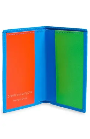 Comme Des Garçons Super Fluo Card Case - Blue