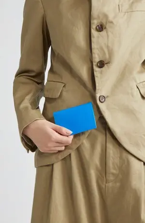 Comme Des Garçons Super Fluo Card Case - Blue