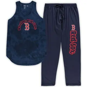 CONCEPTS SPORT Boston Red Sox Jersey Tank Top & Pants Sleep Set - Navy