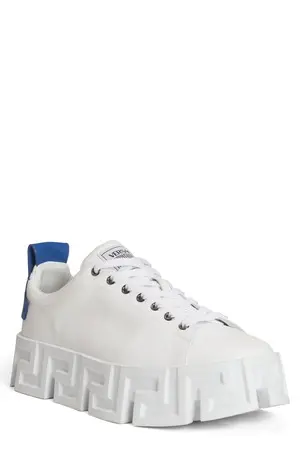 Versace Greca Labyrinth Sneaker White Sapphire White