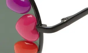 RAD + REFINED Heart Round Frame Sunglasses