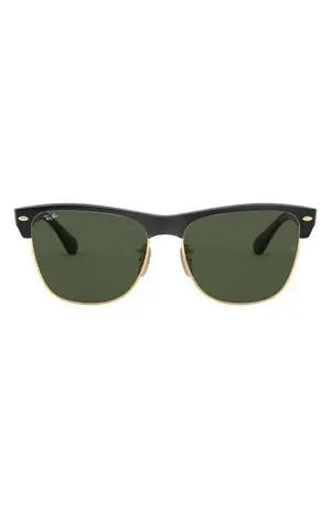 Ray-ban Highstreet 57mm Sunglasses - Demi Black/green Solid