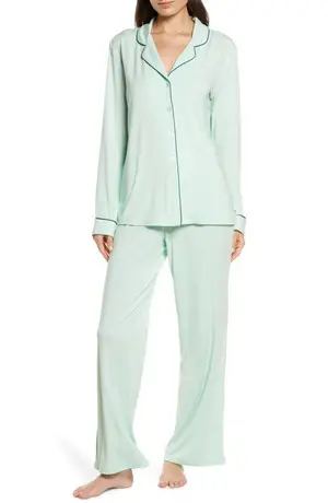 Nordstrom Moonlight Eco Knit Pajamas Green Gossamer