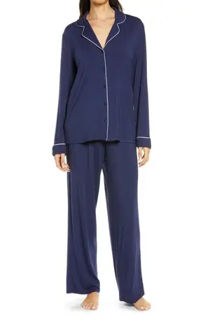 Nordstrom Moonlight Eco Knit Pajamas - Navy Peacoat