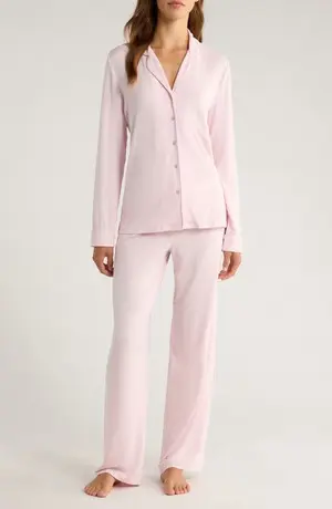 Nordstrom Moonlight Eco Knit Pajamas - Pink Cake