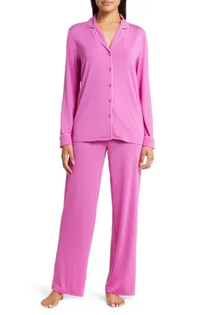 Nordstrom Moonlight Eco Knit Pajamas Purple Orchid