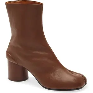 MAISON MARGIELA Tabi Leather Boots - Warm Coffee