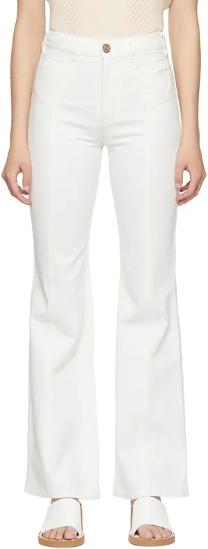 See By Chloé See By Chloé White Flared Jeans - 101 White