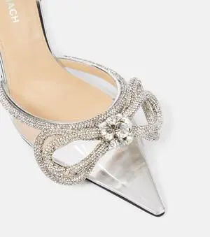 Mach & Mach Double Bow Embellished Pumps