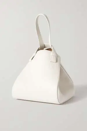 Loewe White Hammock Nugget Small Leather Tote