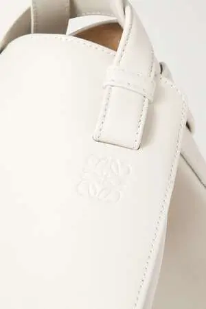 Loewe White Hammock Nugget Small Leather Tote