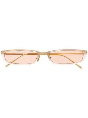 Linda Farrow Rectangular Frame Sunglasses
