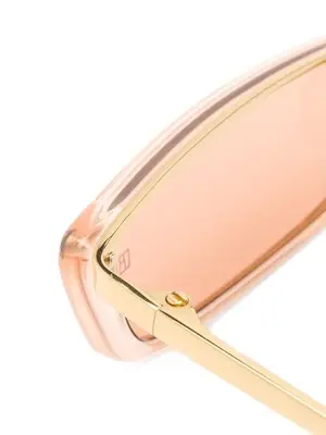 Linda Farrow Rectangular Frame Sunglasses
