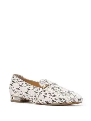 Jennifer Chamandi Snakeskin Loafers
