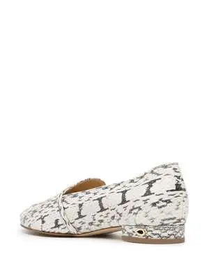 Jennifer Chamandi Snakeskin Loafers