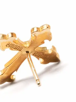 Emanuele Bicocchi Fleury Cross Stud Earring - Gold