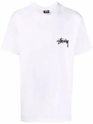 StÜssy Dice Logo-print T-shirt - White