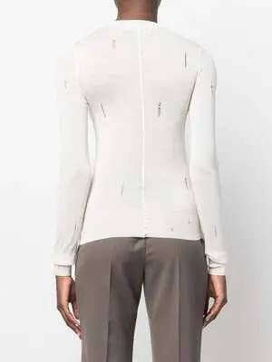 Amiri Distressed Cashmere Jumper - Neutrals