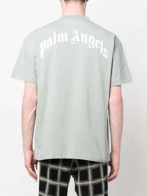 Palm Angels Teddy Bear Logo-print Crew-neck T-shirt - Green