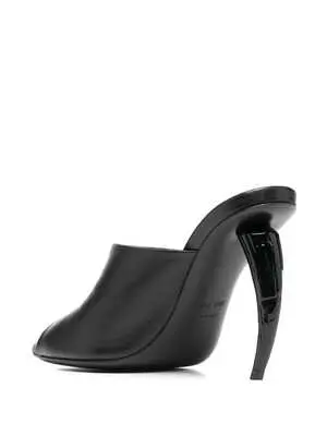 Roberto Cavalli Tiger Tooth Sculpted-heel Mules