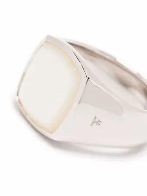 Tom Wood Square Cushion Ring - Silver