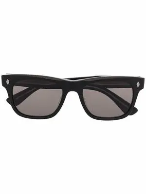 Garrett Leight Square Frame Sunglasses - Black