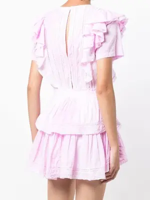 LoveShackFancy Ruffle-panel Dress