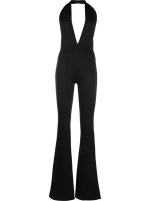 Alchemy Fashions X Lia Aram Plunging V-neck Jumpsuit - Black