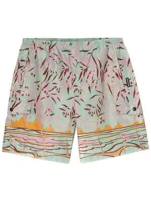 Palm Angels Lagoon-print Swim Shorts