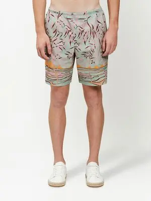Palm Angels Lagoon-print Swim Shorts