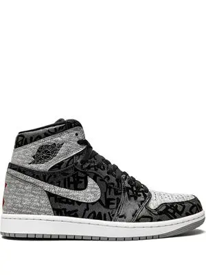JORDAN Air 1 High Rebellionaire Sneakers - Black