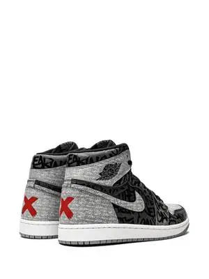 JORDAN Air 1 High Rebellionaire Sneakers - Black