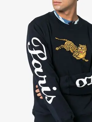 Kenzo Jumping Tiger Embroidered Sweatshirt