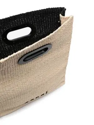 Sacai Logo-embroidered Woven Tote