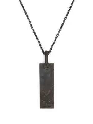 PARTS OF FOUR Plate Pendant Necklace - Grey