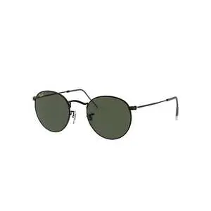 Ray-ban Round Sunglasses With Flash Lenses - Black
