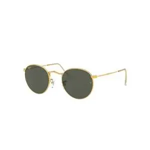 Ray-ban Round Metal Sunglasses With Polarized+ Lenses - Gold