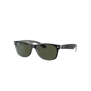 Ray-ban Wayfarer Sunglasses Black On Transparent