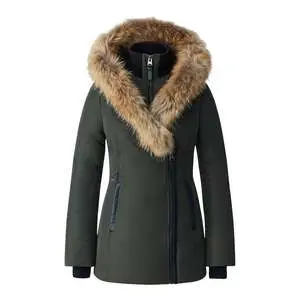 Mackage Adali Down Coat With Fur Collar - Army