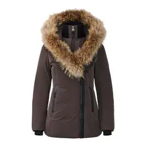 Mackage Adali Down Coat With Fur Collar Coffee