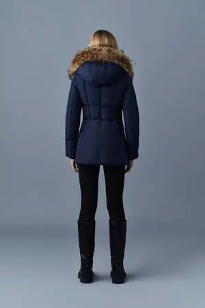 Mackage Adali Down Coat With Fur Collar - Wine