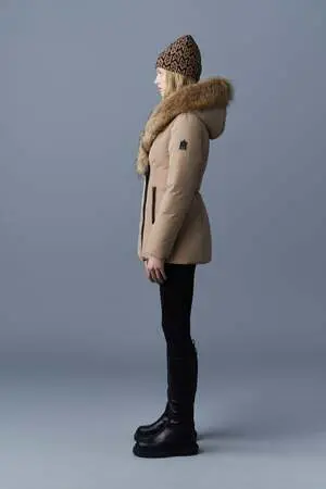 Mackage Adali Down Coat With Fur Collar - Wine