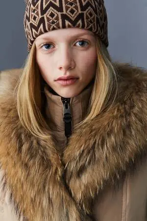 Mackage Adali Down Coat With Fur Collar - Wine