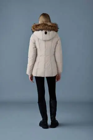 Mackage Adali Down Coat With Fur Collar - Wine
