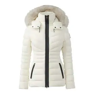 Mackage Mackage Patsy-BX Down Jacket With Fur Trim Cream